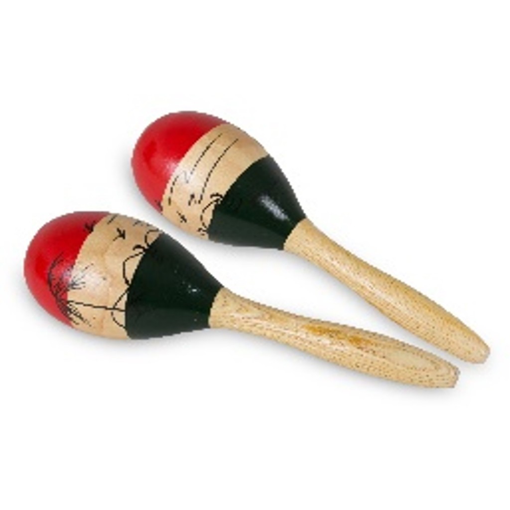 Davis High Quality Percussion Big Mexican Wooden Maracas (by Pair ...
