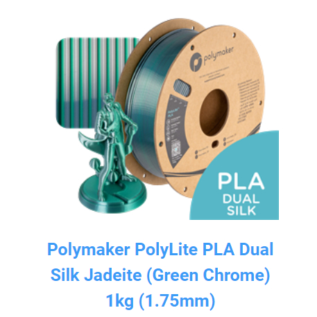 Polymaker Silk PLA Filament 1.75mm, Smooth surface finish help hide the ...