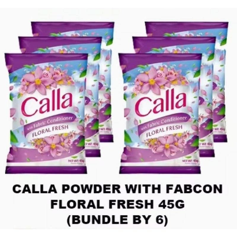 CALLA POWDER WITH FABRIC CONDITIONER FLORAL FRESH (VIOLET) | Shopee ...