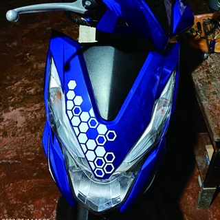 Honda Beat Honeycomb Front Fairings Fender Cutout Design Sticker Decal ...