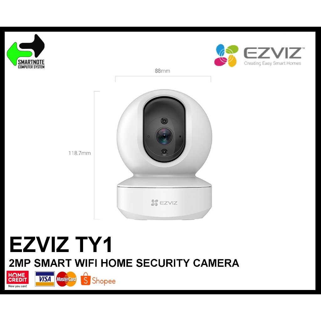 EZVIZ TY1 2MP SMART WIFI HOME SECURITY CAMERA | Shopee Philippines