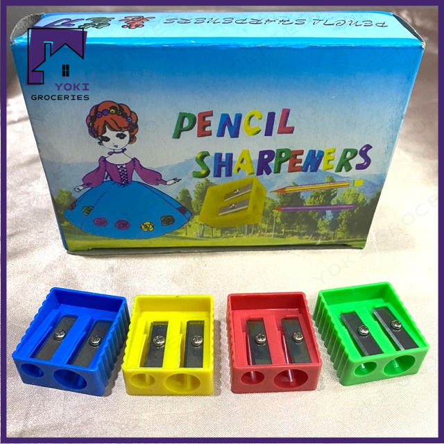 24pcs/box Double hole Dual Pantasa Pencil Sharpener student School ...