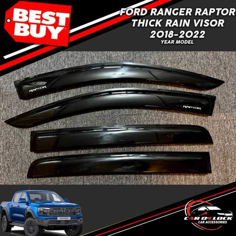 Ford Ranger Raptor 2018-2022 Thick Rain Visor | Shopee Philippines