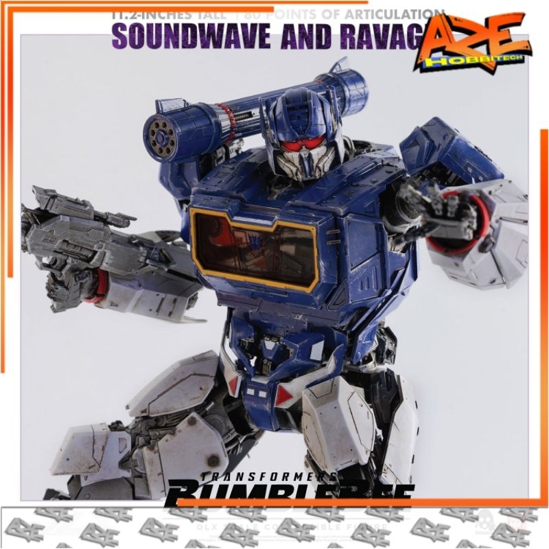 ThreeZero Soundwave and Ravage DLX Die Cast Transformers Bumblebee ...