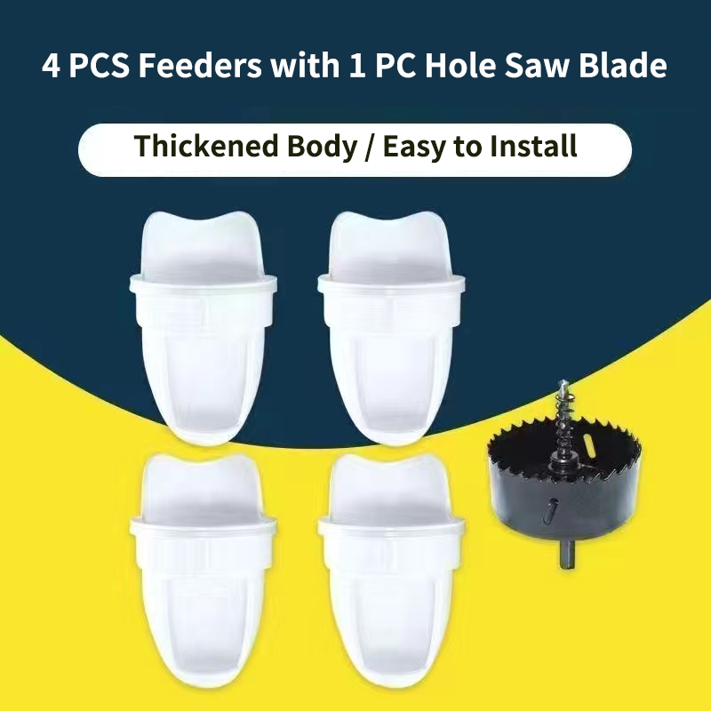 Chicken Feeder 4 Ports/ 8 Ports DIY Food Feeding Poultry Professional ...