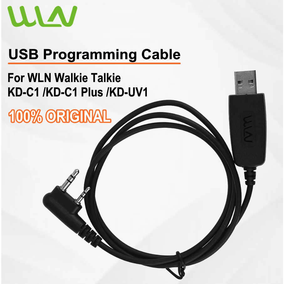 WLN KD-C1 KD-C1 Plus KD-UV1 Two Way Radio 2 Pin USB Programming Cable | Shopee Philippines