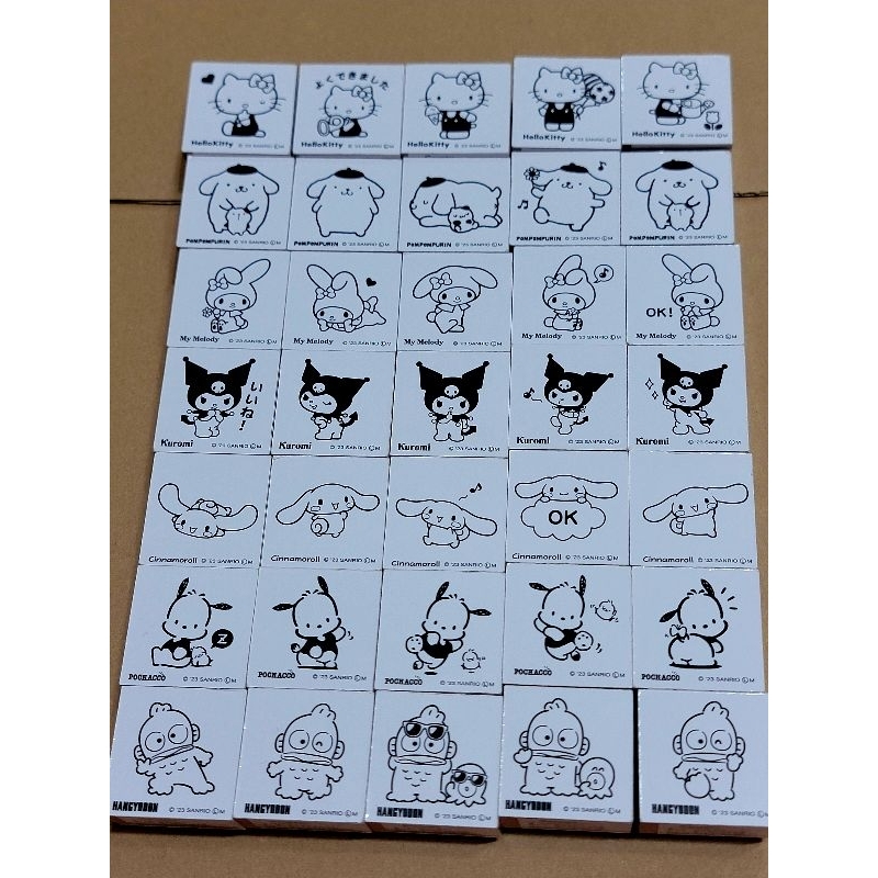 SANRIO CHARACTER RUBBER STAMPS - KUROMI / CINNAMOROLL / MY MELODY / LITTLE TWIN STARS / HELLO ...