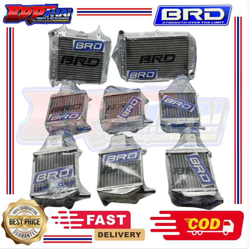 BRD RADIATOR ALLOY 2rows FOR NMAX v1 v2 / AEROX v1 v2 / PCX150 160 ...