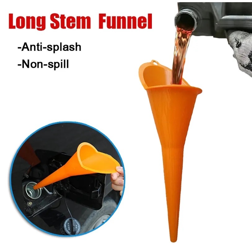 Multi-Function Auto Engine Oil Petrol Change Funnel Long Stem Plastic ...