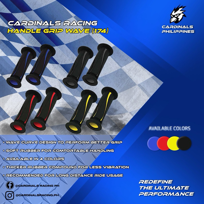 CARDINALS RACING - HANDLE GRIP FOR WAVE (174) | Shopee Philippines