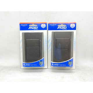 PREMIUM ROYU Plano Series Dark Gray Switches Outlets 1g 2g 3g Switch 1 ...