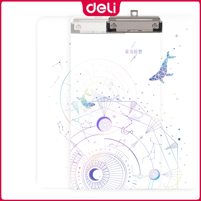 Deli 72603 A4 Clipboard Student Writing Pad Hard Board Clip Office Supplies Stationery | Shopee ...