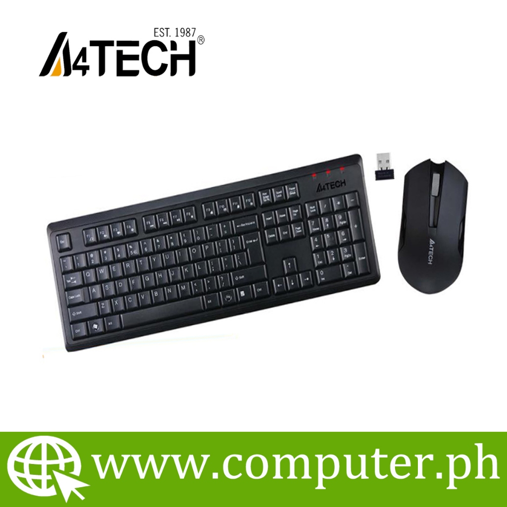 A4TECH 4200N Wireless Desktop Keyboard & Mouse Combo | Shopee Philippines A4TECH 4200N Wireless Desktop Keyboard & Mouse Combo | Shopee Philippines