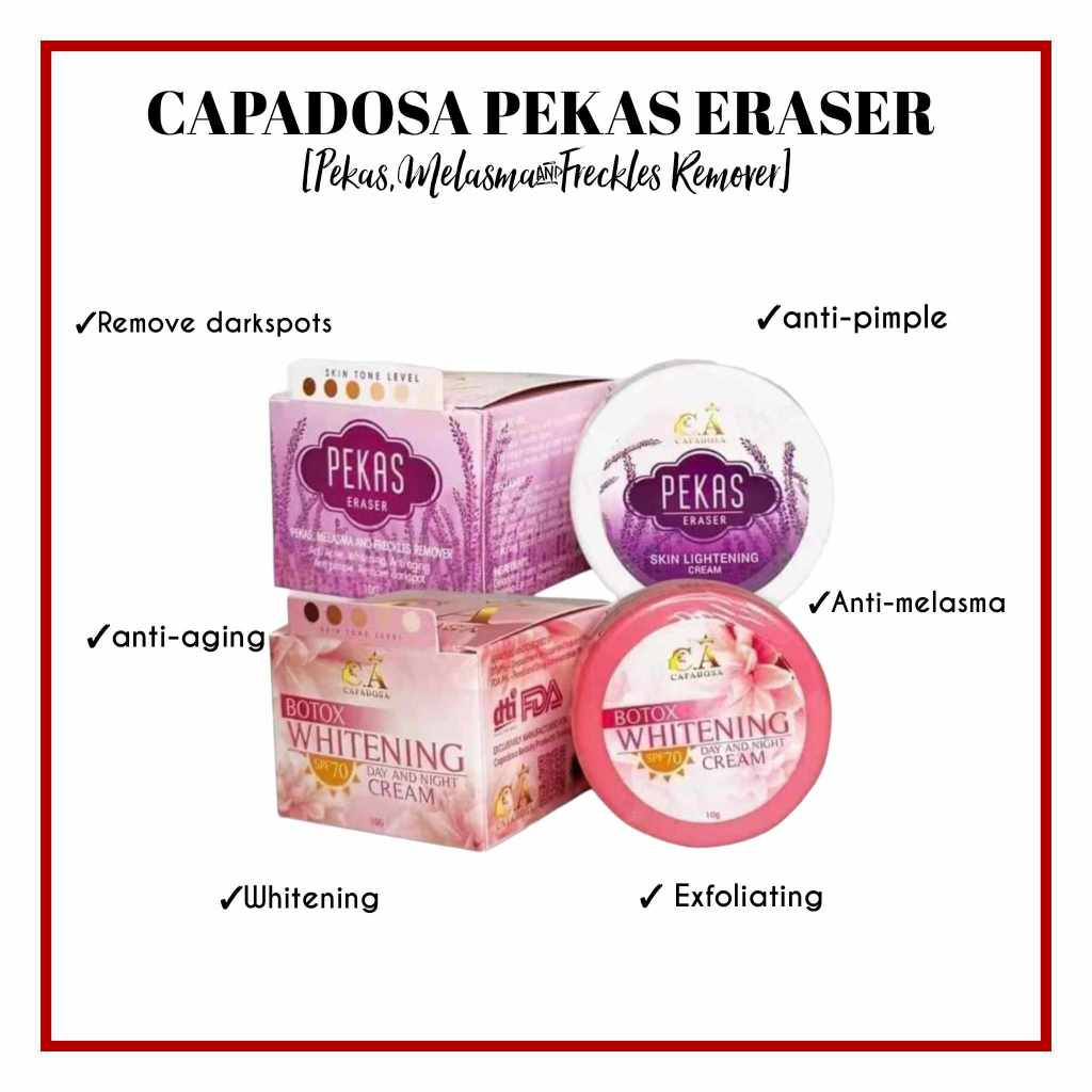 CAPADOSA PEKAS ERASER CREAM 10g[Pekas,Melasma and Freckles Remover ...