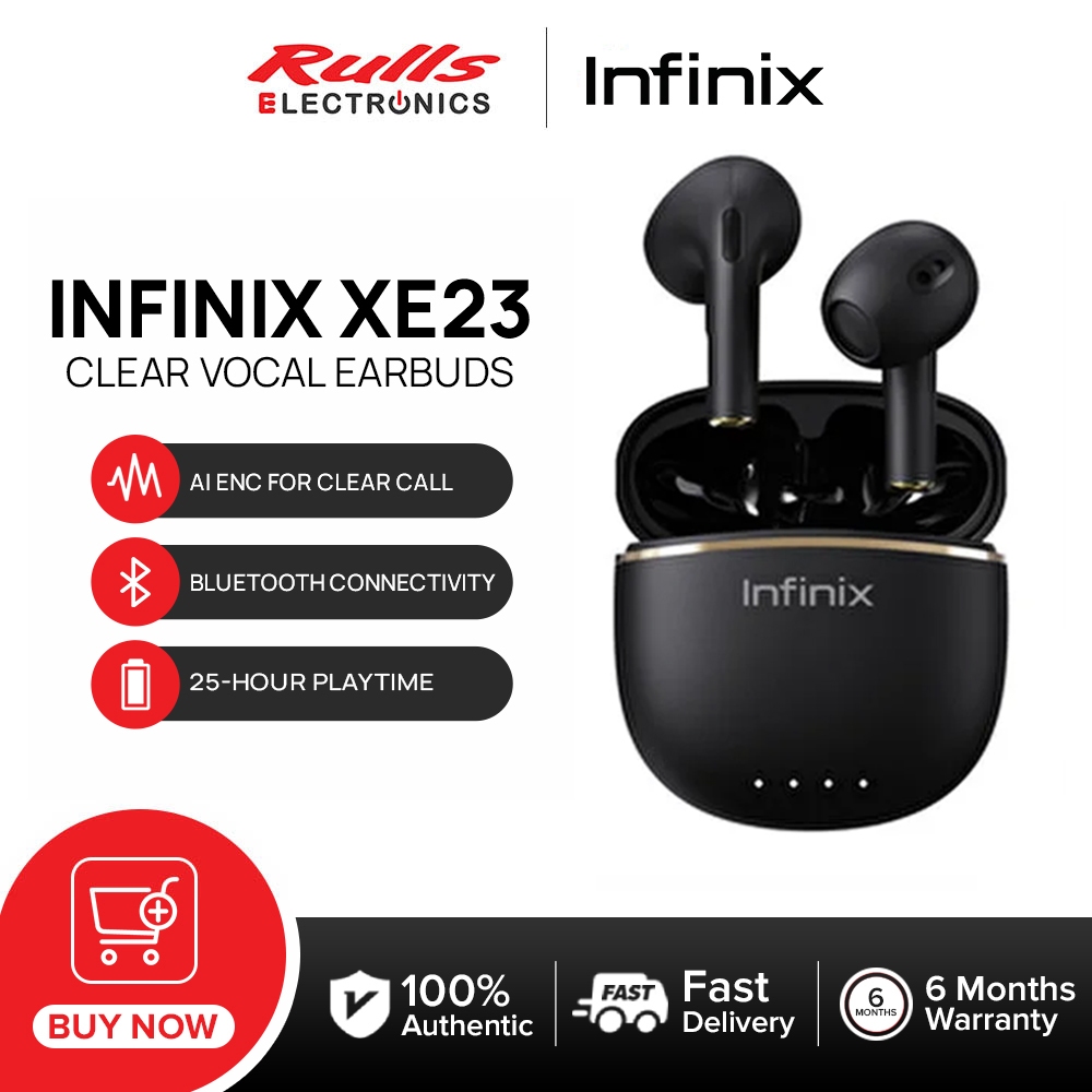 Infinix XE23 Earbuds | Bluetooh 5.3 | Low Lantecy Game Mode | 13mm ...