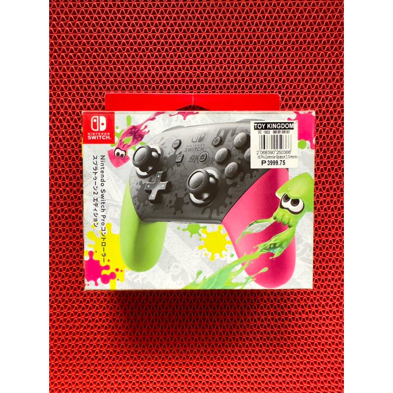 Authentic Nintendo Switch Pro Controller (Procon) Splatoon Edition ...