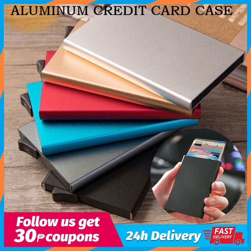 Smart Wallet Credit Card Holder Slim Wallet Front Pocket Card Protector ...