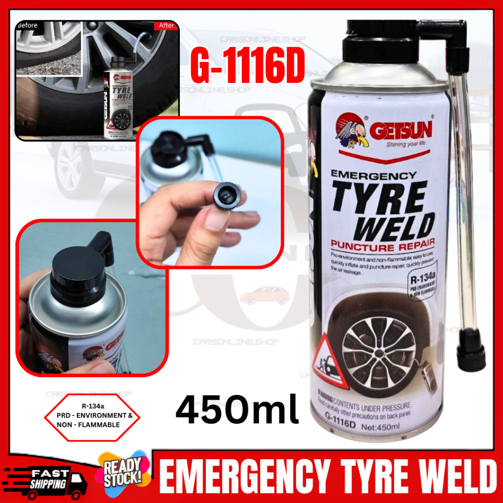 COS (10703) GETSUN Emergency Tyre Weld Puncture Repair for Tubeless ...
