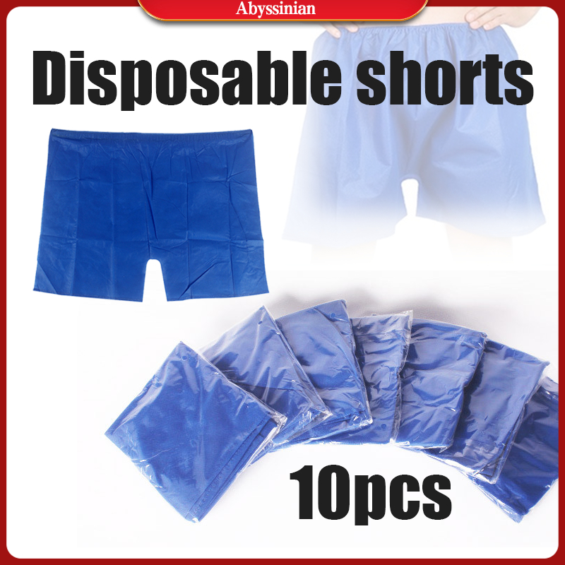 10Pcs Foot Bath Pants Boxer Pants Disposable Men Massage Shorts For ...