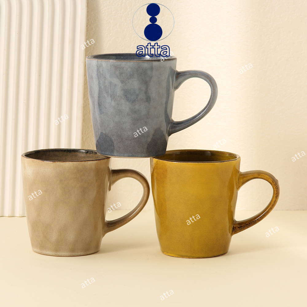 COD atta Small coffee office Ceramic Tea Cup Porcelain matte Water Cup ...