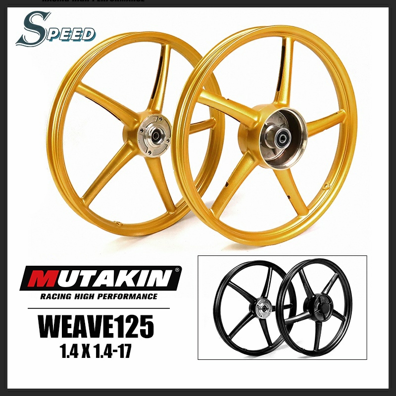 MUTAKIN Mags SP 522 Wave125 XRM 125 Front Disc Brake 1.4*17 and Rear ...
