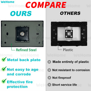 WeHome Switch Outlet Wide Series Universal Socket Home Light Switch ...