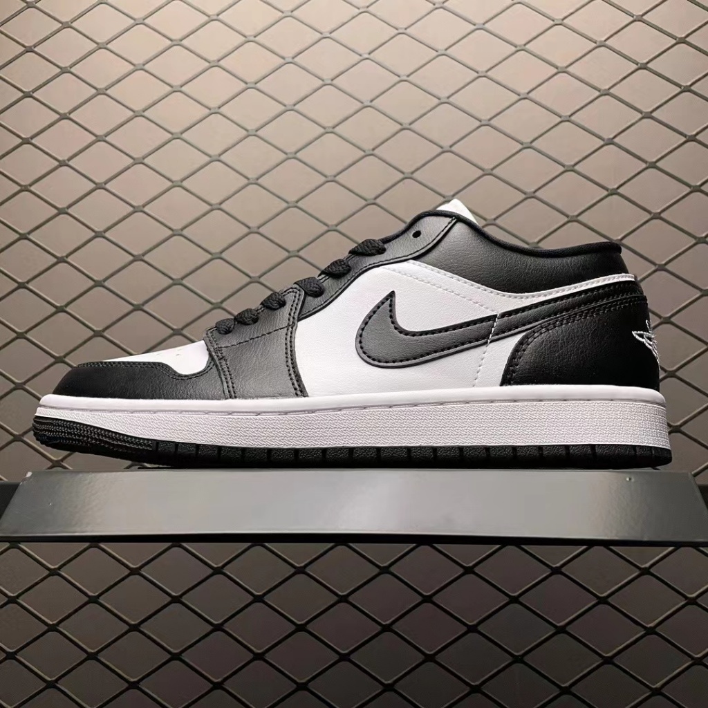 100% OEM Quality AJ1 Low cut retro " Panda " black white Sneakers men ...