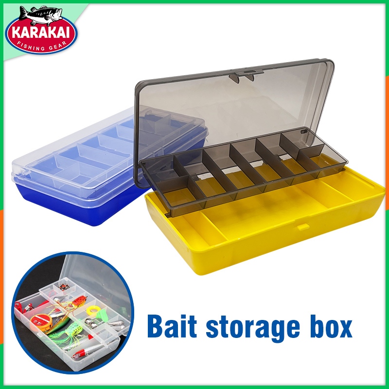 Fishing Lure Bait Tackle Bait Box Double-Layer Plastic Box Waterproof ...
