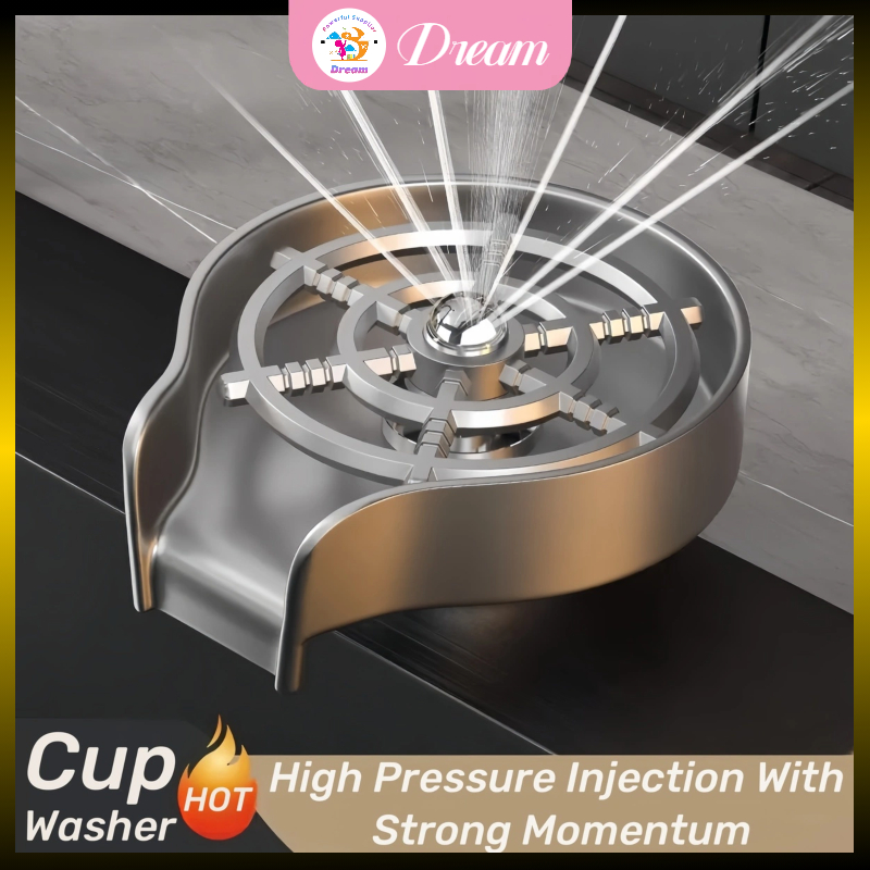 Cup Washer Pressure Automatic Bottle Washer Press Cup Cleaner Cup ...