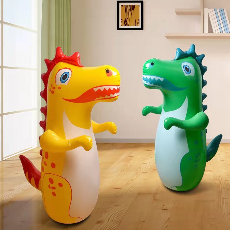 65cmDinosaur tumbler inflatable toy, children's stress relief boxing ...