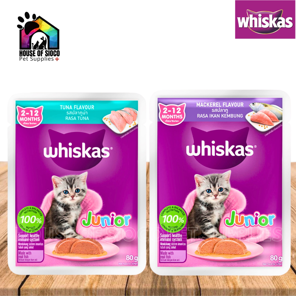 Whiskas Jr. Kitten Wet Food 80g | Shopee Philippines
