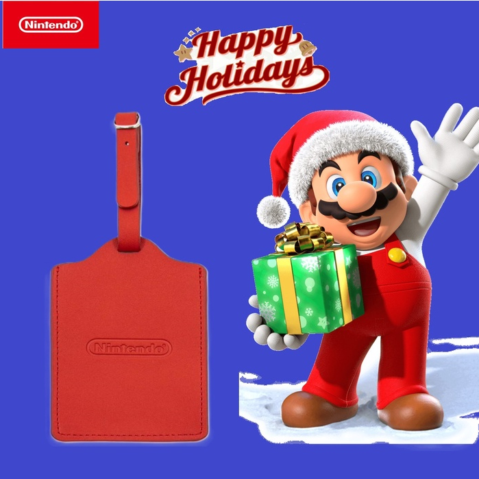 Nintendo Happy Holidays 2023 Winter Special Limited Edition Luggage Tag ...