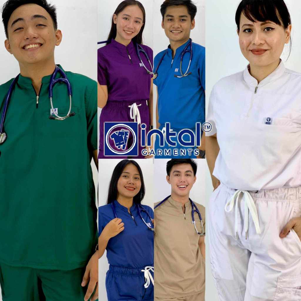 INTAL SCRUBSUIT 028 Elite MAPAGMALASAKIT Zip-Up Chino Collar Cargo ...