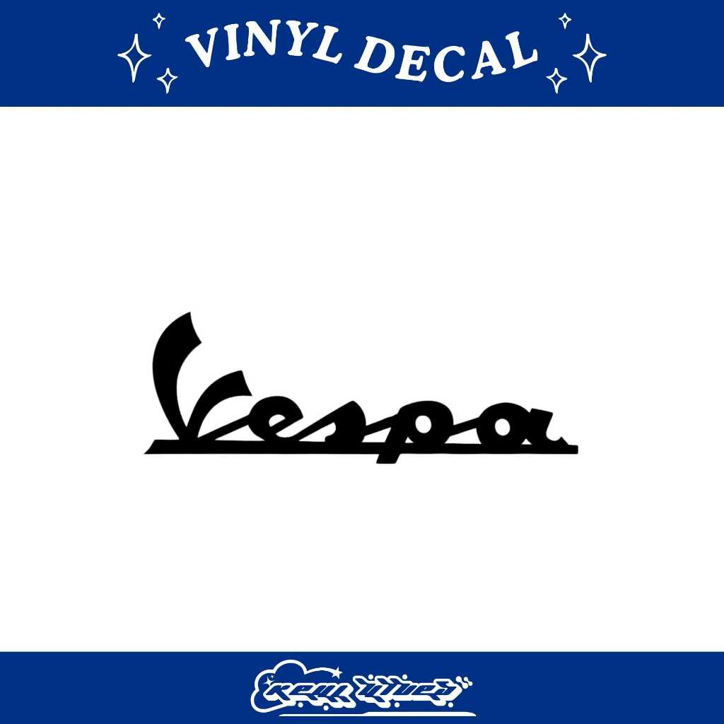 Vespa logo vinyl stickers brand motor scooter laptop tumbler decals ...