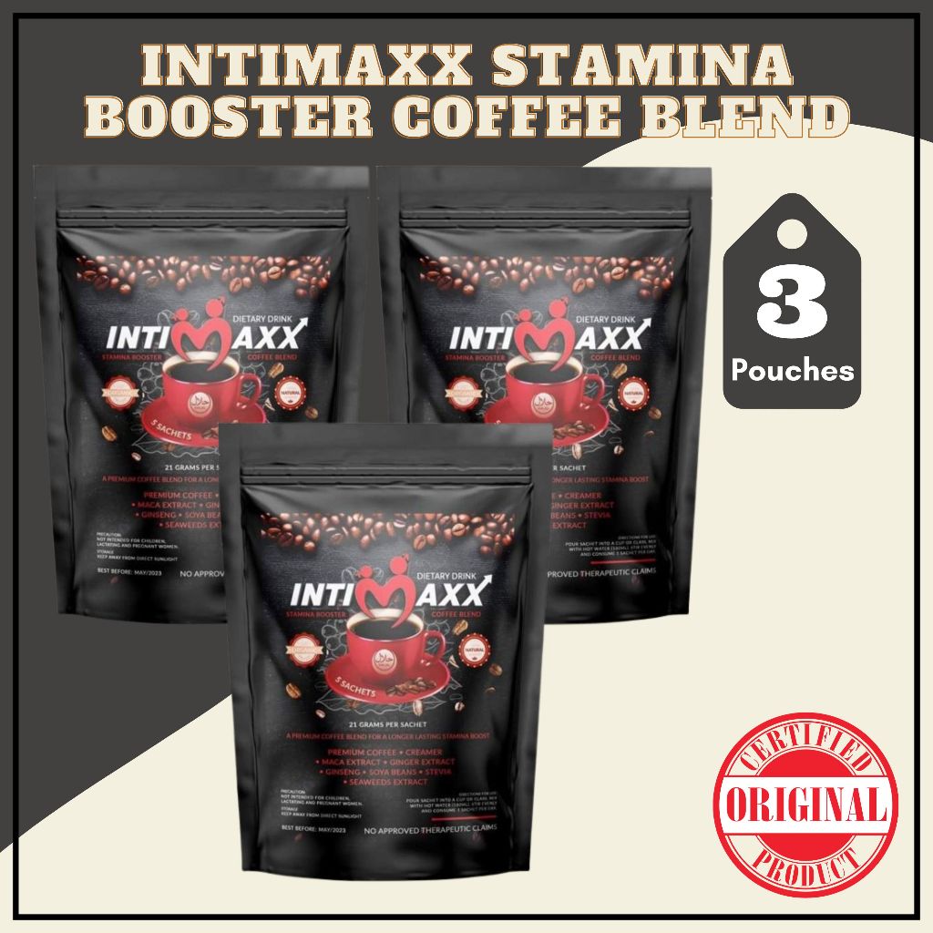 Original Intimaxx Coffee Blend Stamina Booster (3 pouches) | Shopee Philippines