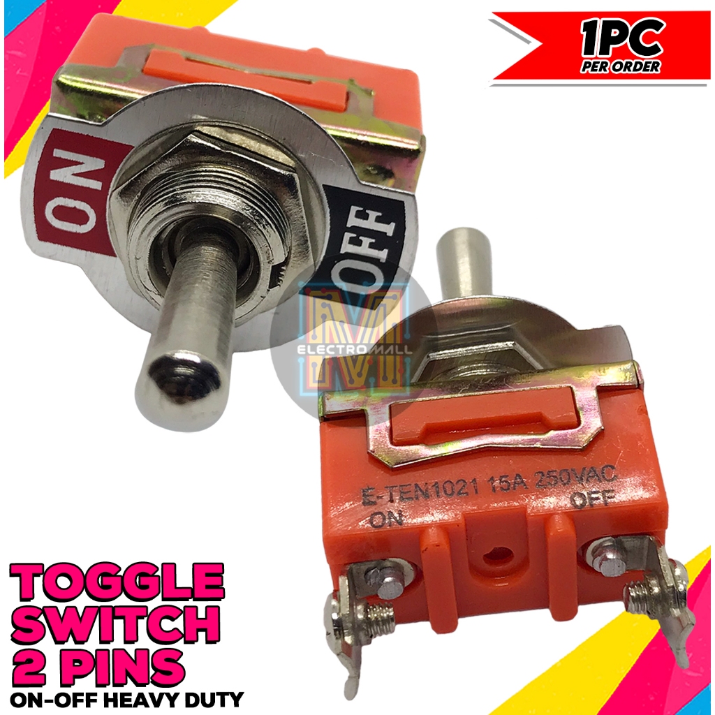 Toggle switch 2 pin ON-OFF Heavy duty | Shopee Philippines