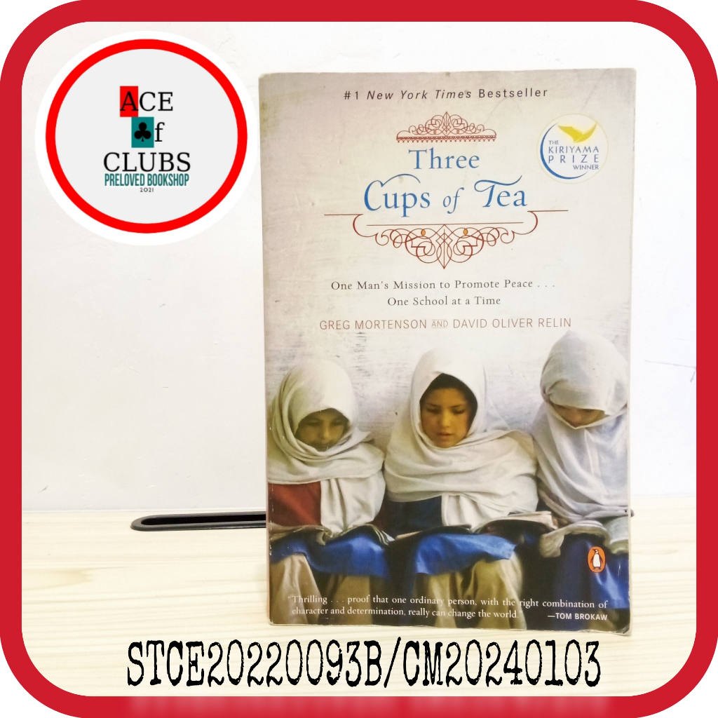 three cups of tea by Greg mortenson (PReLoved/Used) | Shopee Philippines