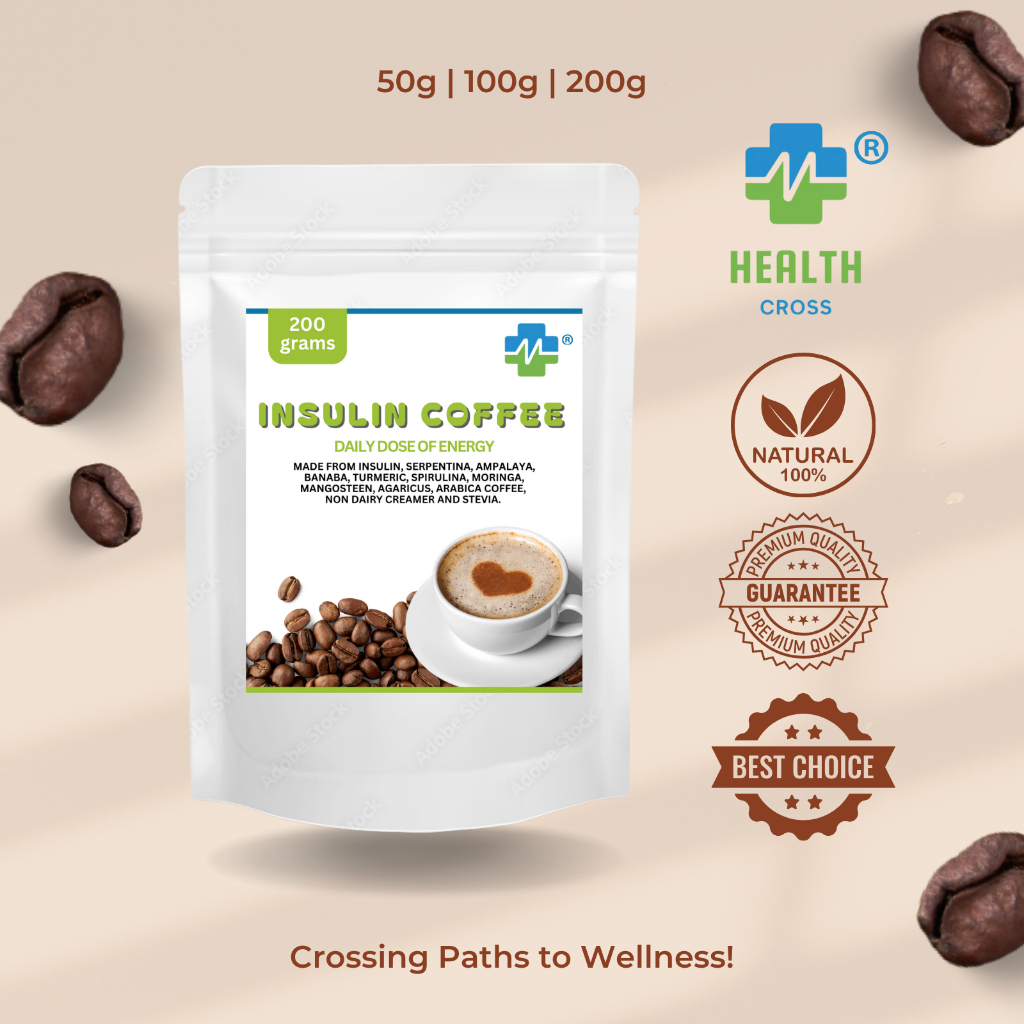 Healthcross Insulin Coffee for blood sugar, bloated, highblood, detox ...