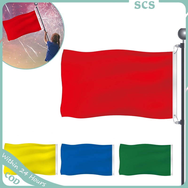 Solid Color Flags Multicolor DIY Blank Flags Banner with Grommets ...