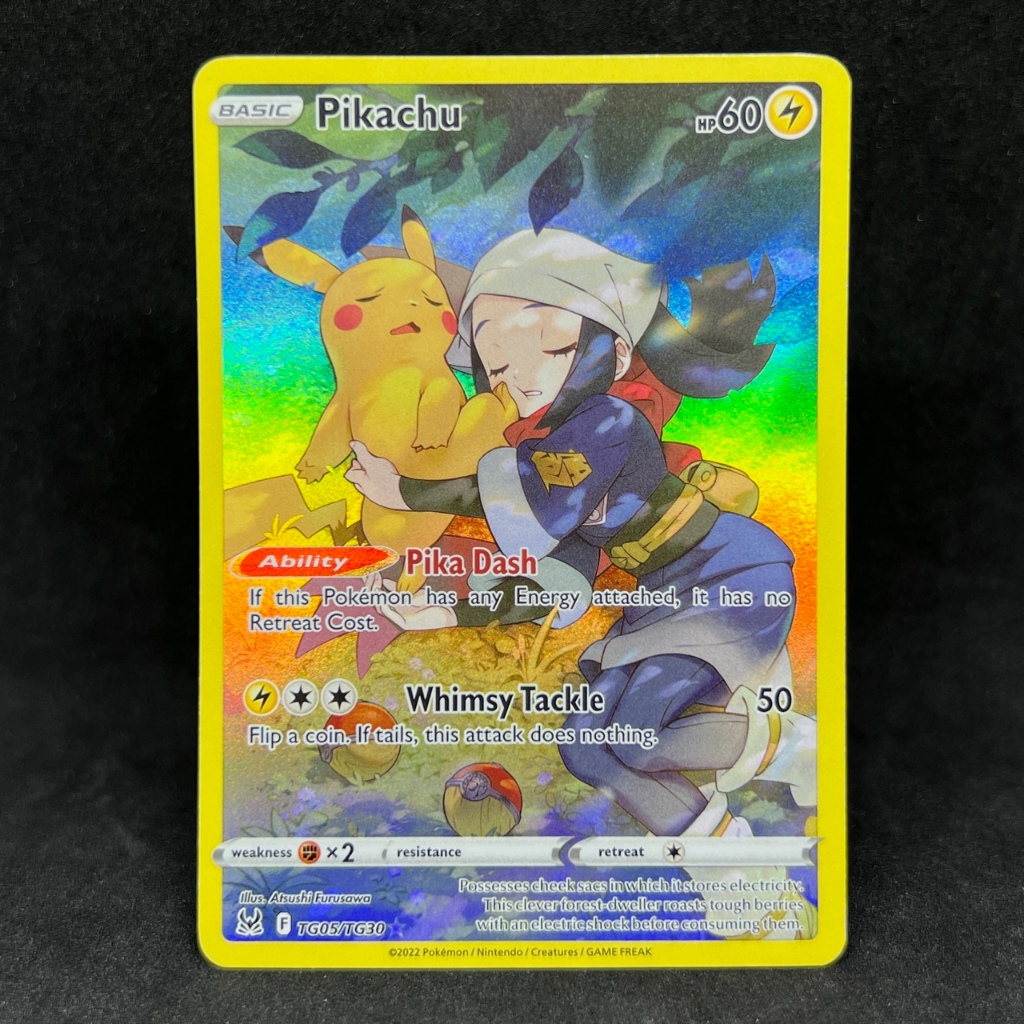 Pokemon TCG Pikachu Character Rare TG05/TG30 2022 Sword & Shield Lost ... Pokemon TCG Pikachu Character Rare TG05/TG30 2022 Sword & Shield Lost ...