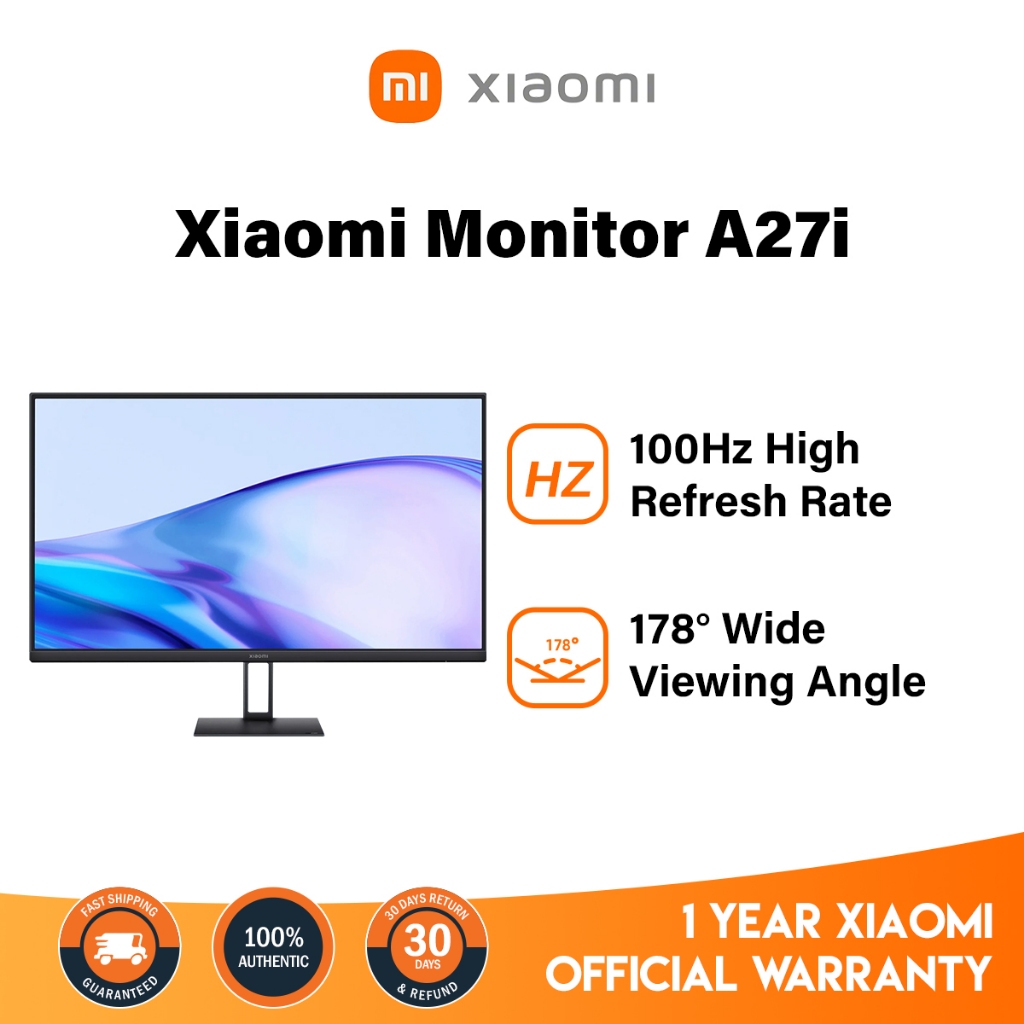 Xiaomi Monitor A27i 27 Inch 100Hz High Refresh Rate Global Version ...