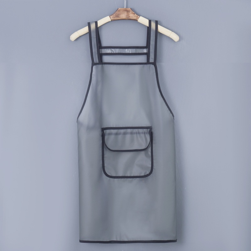 PVC Waterproof Transparent Apron for Men and Women Kitchen Home Garden ...
