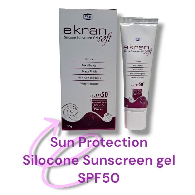 EKRAN soft Silicone Sunscreen Gel SPF50 50g | Shopee Philippines