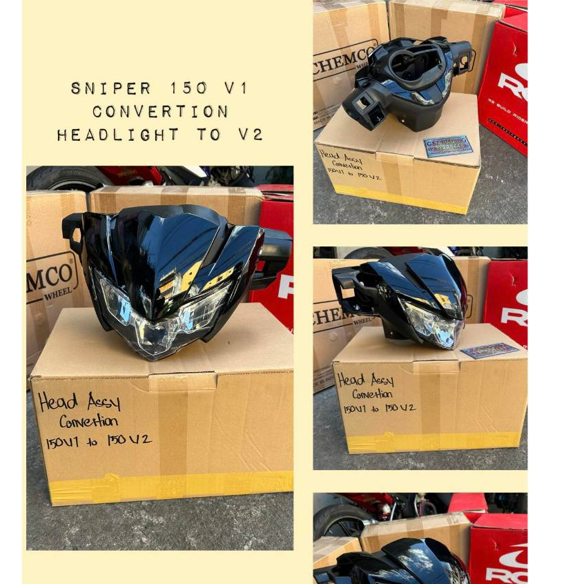Sniper 150 v1 to v2 Headlight Convertionkit | Shopee Philippines