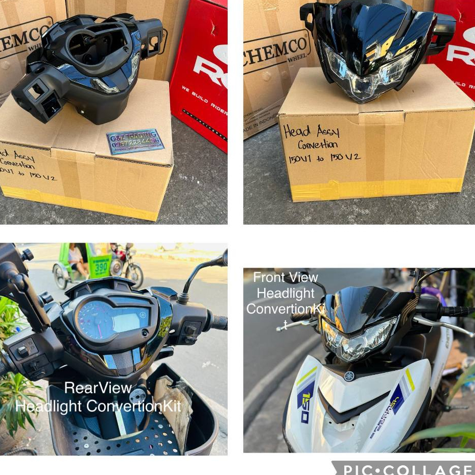 Sniper 150 Headlight Convertion kit for Sniper v1 Updagrade to V2 Plug ...