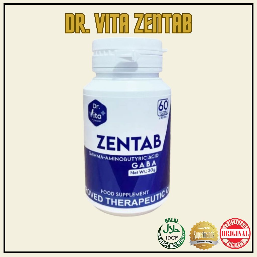 Dr. Vita Zentab with GABA (60 Chewables Tablets) | Shopee Philippines