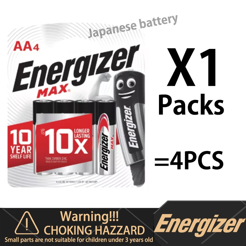 ( ORIGINAL ) Energizer Max Battery AA and AA 4 in 1 Pack | Shopee ...