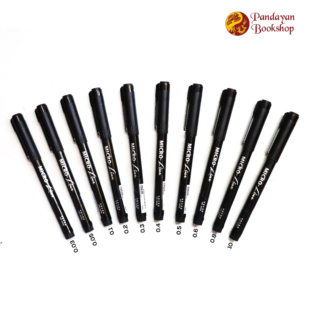 Superior Microline Pen Pigment Ink Water (10 sizes) | Shopee Philippines