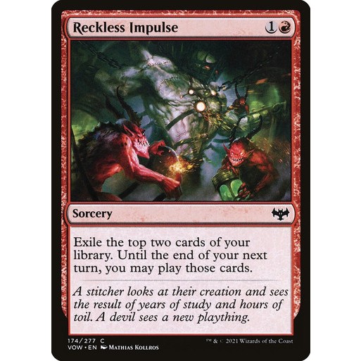 Reckless Impulse - Innistrad: Crimson Vow | Shopee Philippines