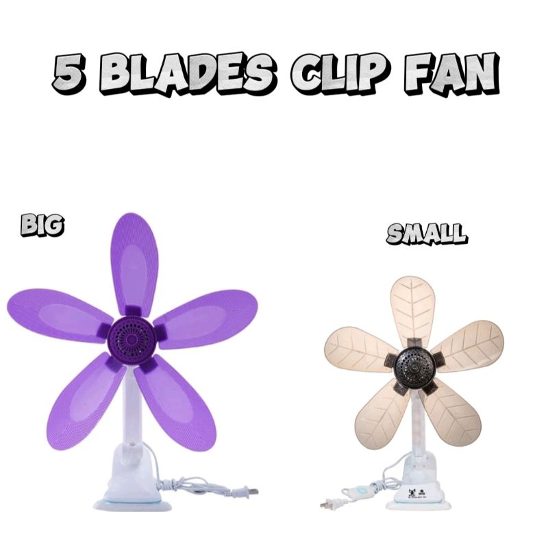 5 BLADES CLIP fan (COD) | Shopee Philippines